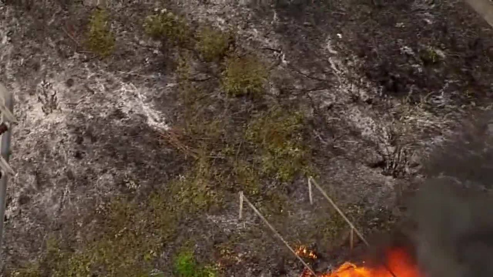 Trains evacuated following trackside fire in north London | UK News ...