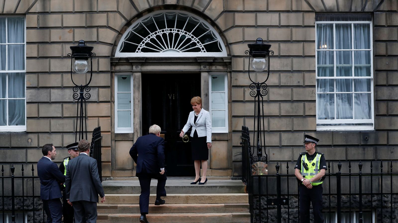 Boris Johnson booed as he meets Nicola Sturgeon in Edinburgh | UK News ...