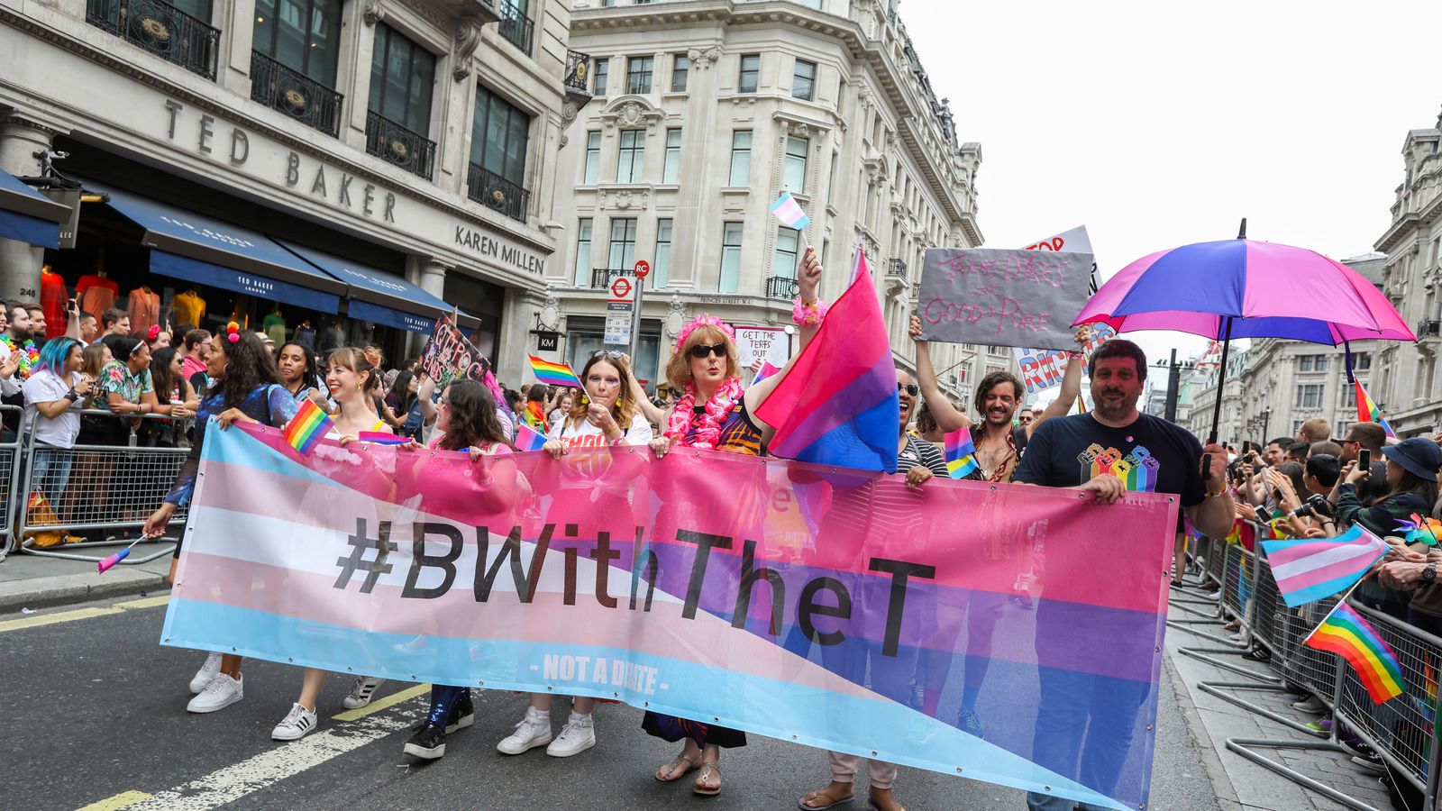 London awash with colour for 'biggest Pride yet' | UK News | Sky News