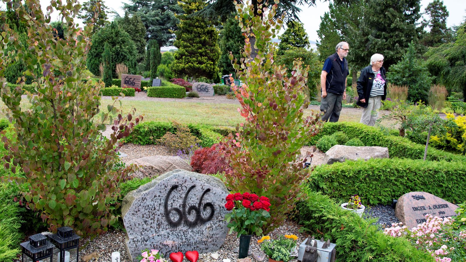 Vandals spray paint graves in Denmark with Satanic '666' graffiti ...