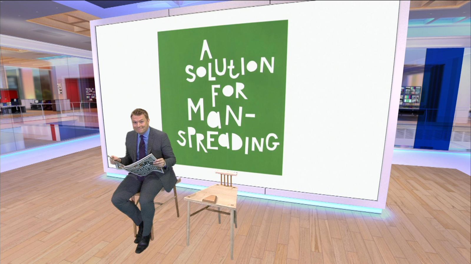 Chairs to stop manspreading 'micro-aggressions' | Offbeat News | Sky News