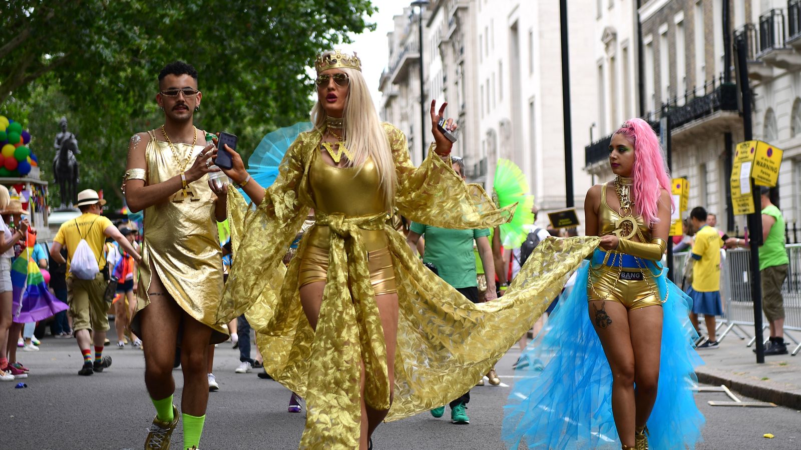 London awash with colour for 'biggest Pride yet' | UK News | Sky News