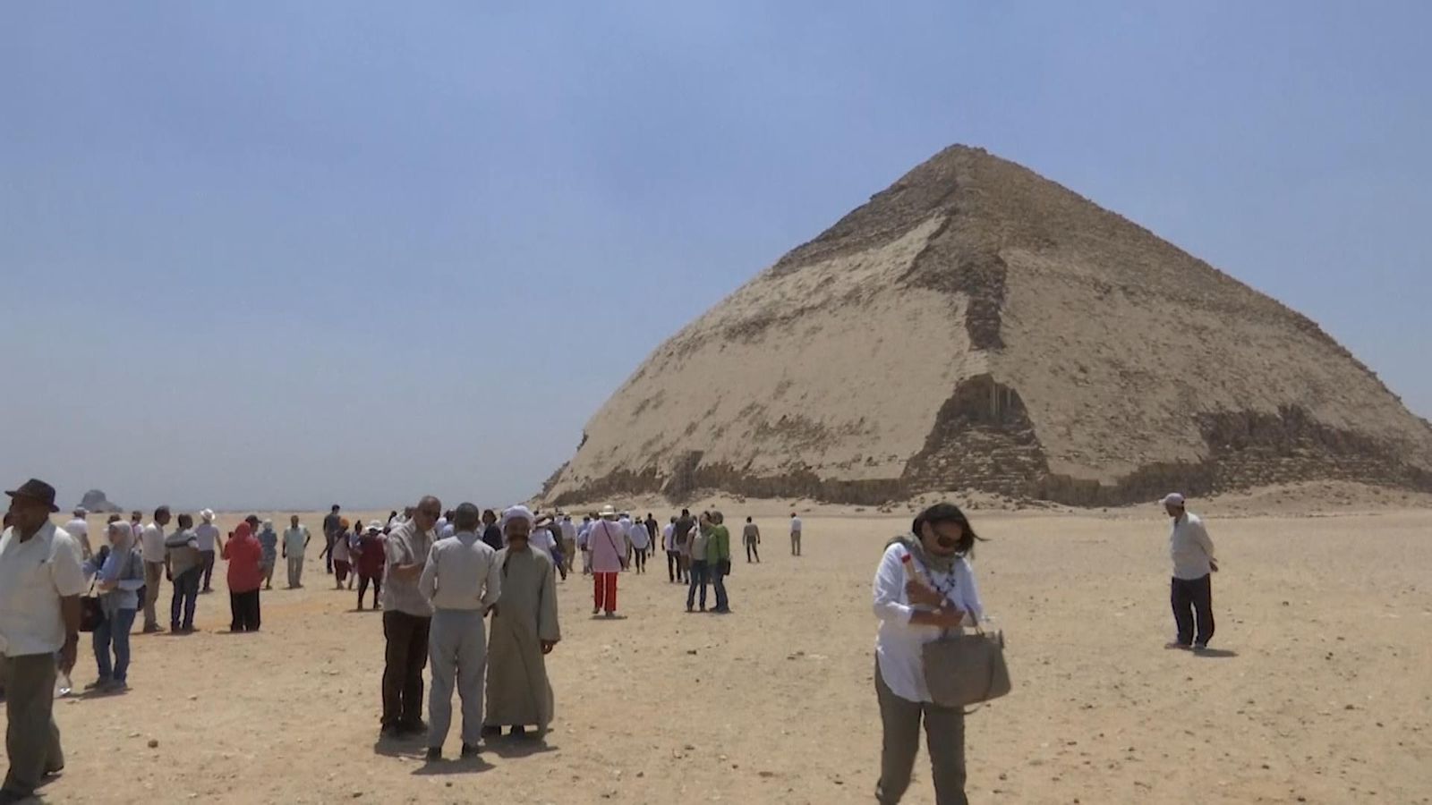 Snefru's Bent Pyramid opens to the public | World News | Sky News