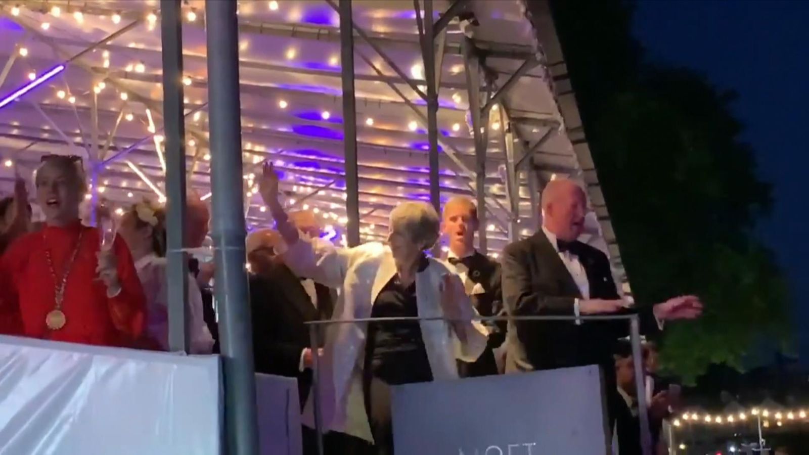 'Relaxed' Theresa May shows off Dancing Queen moves - again | Politics ...