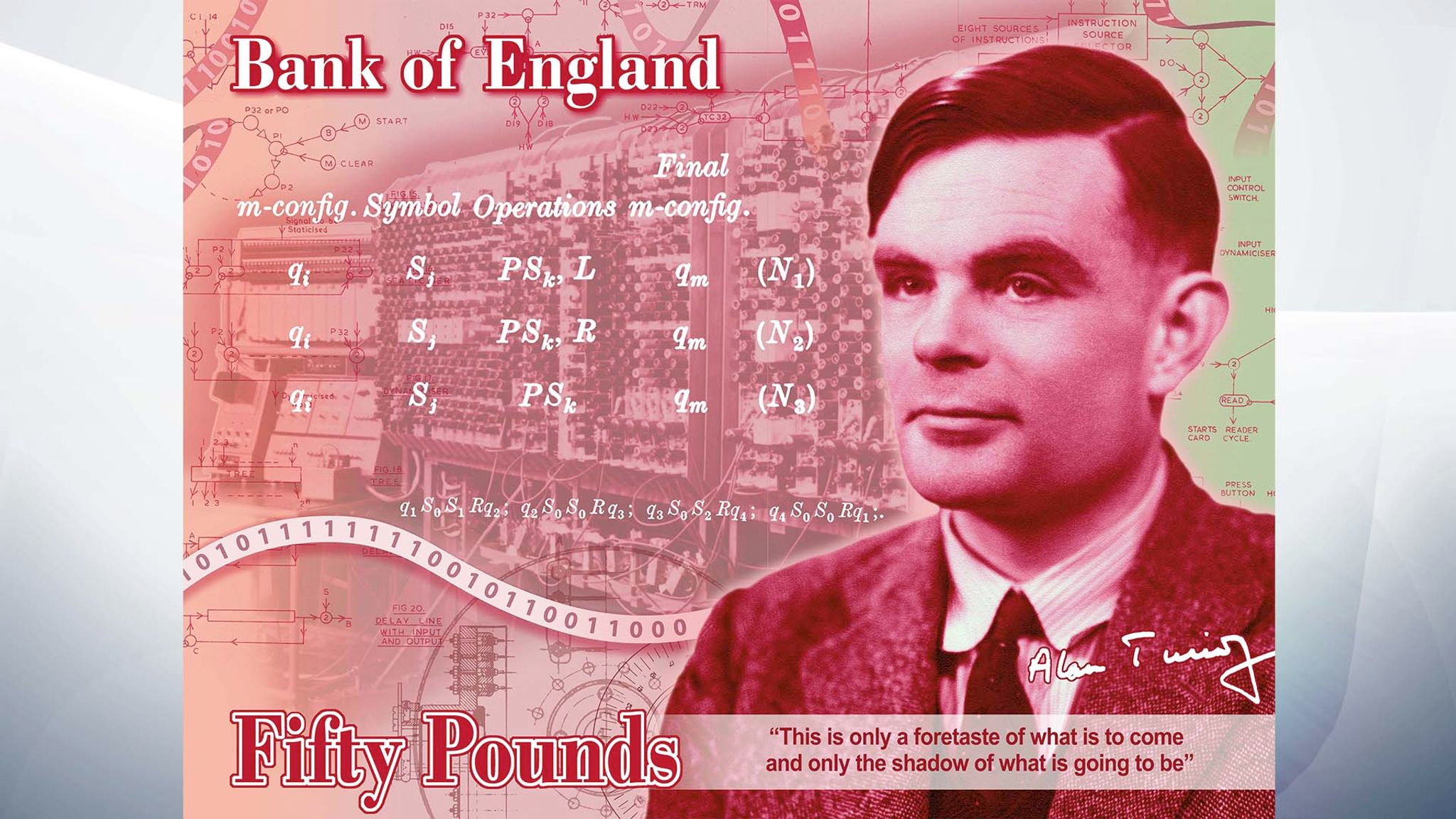Alan Turing: WWII codebreaker revealed as new face of £50 note | UK ...