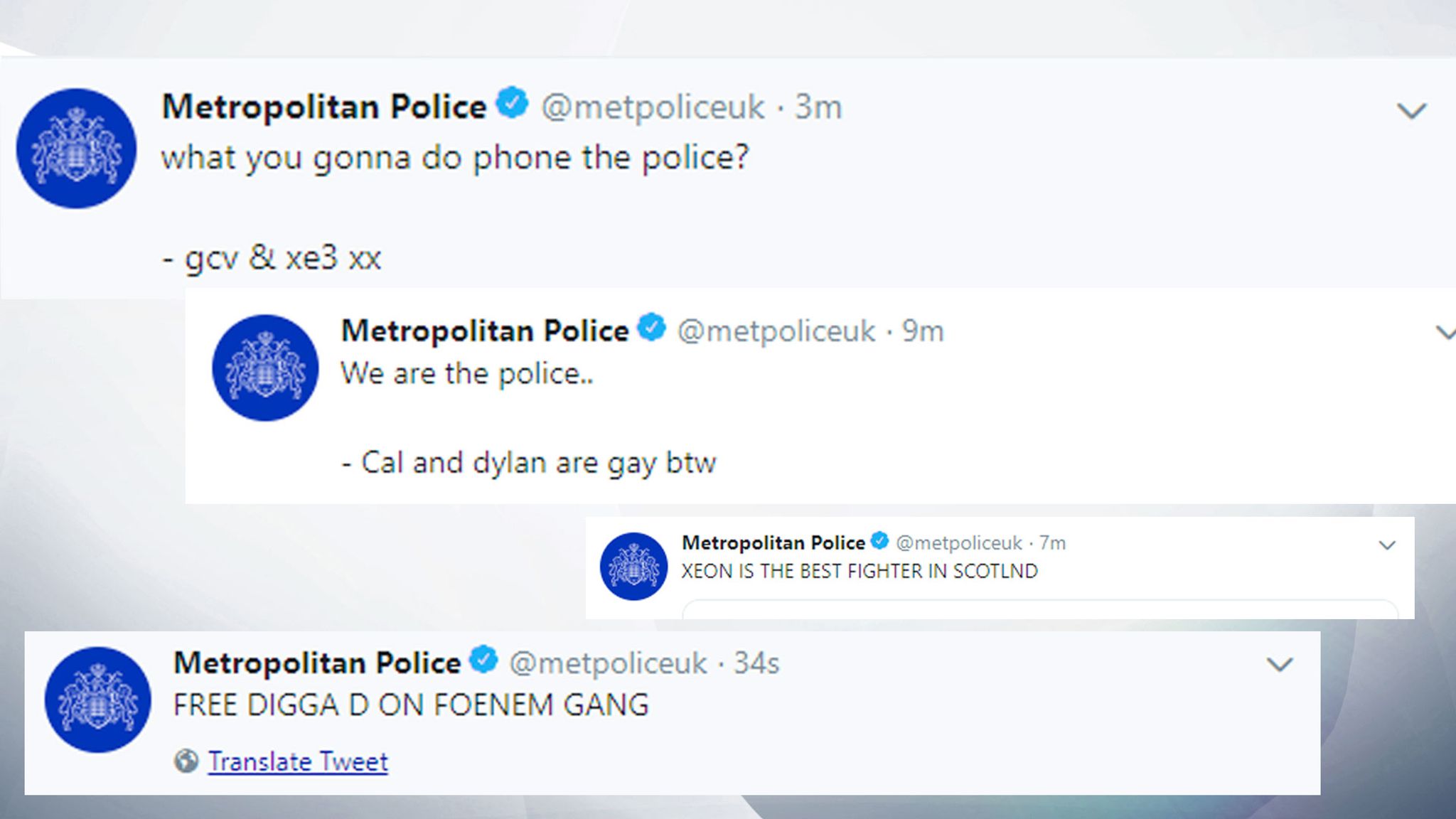 Donald Trump 'blames' Sadiq Khan for Metropolitan Police Twitter hack ...