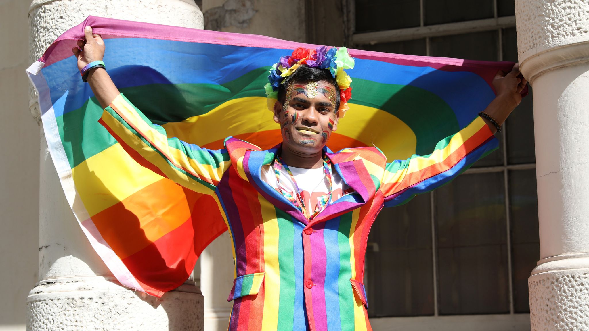 London awash with colour for 'biggest Pride yet' | UK News | Sky News