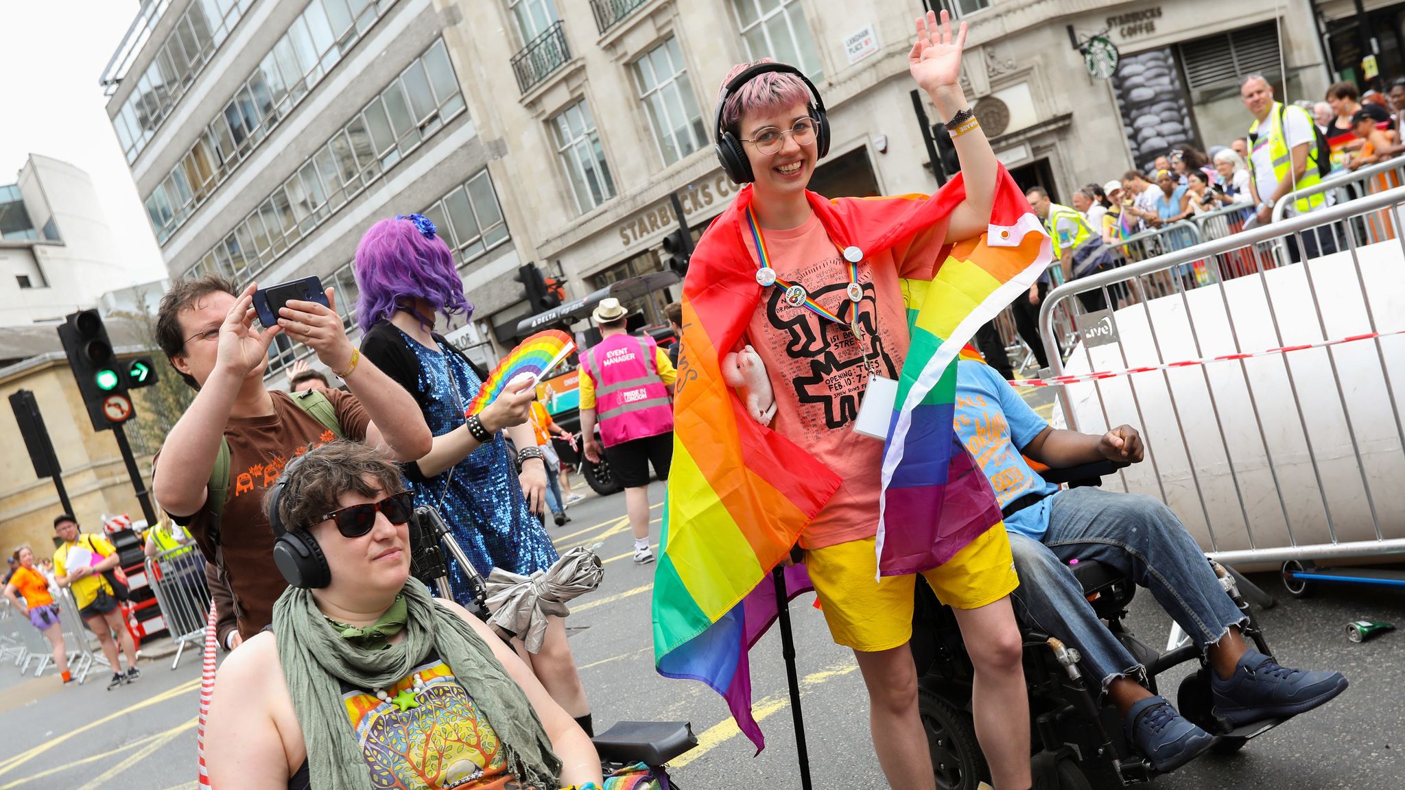 London awash with colour for 'biggest Pride yet' | UK News | Sky News