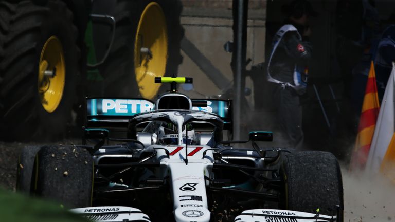 Bottas in the gravel! | Video | Watch TV Show | Sky Sports