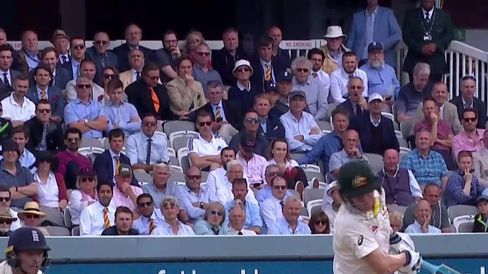 Moment Smith was hit in neck by Archer ball | UK News | Sky News