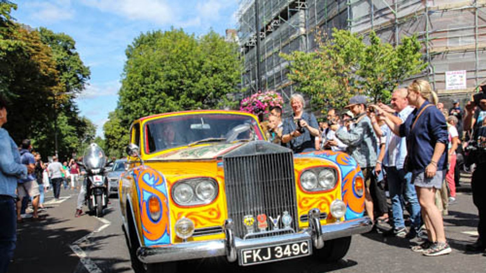 Beatles fans mark 50th anniversary of iconic Abbey Road photo and album ...