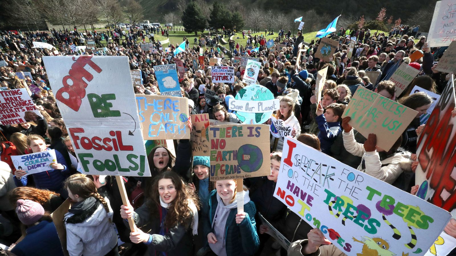 Pupils in Edinburgh given one day off a year to protest climate change ...