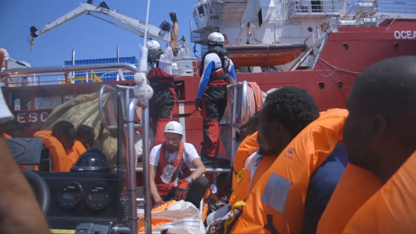 507 migrants stranded in Mediterranean | World News | Sky News