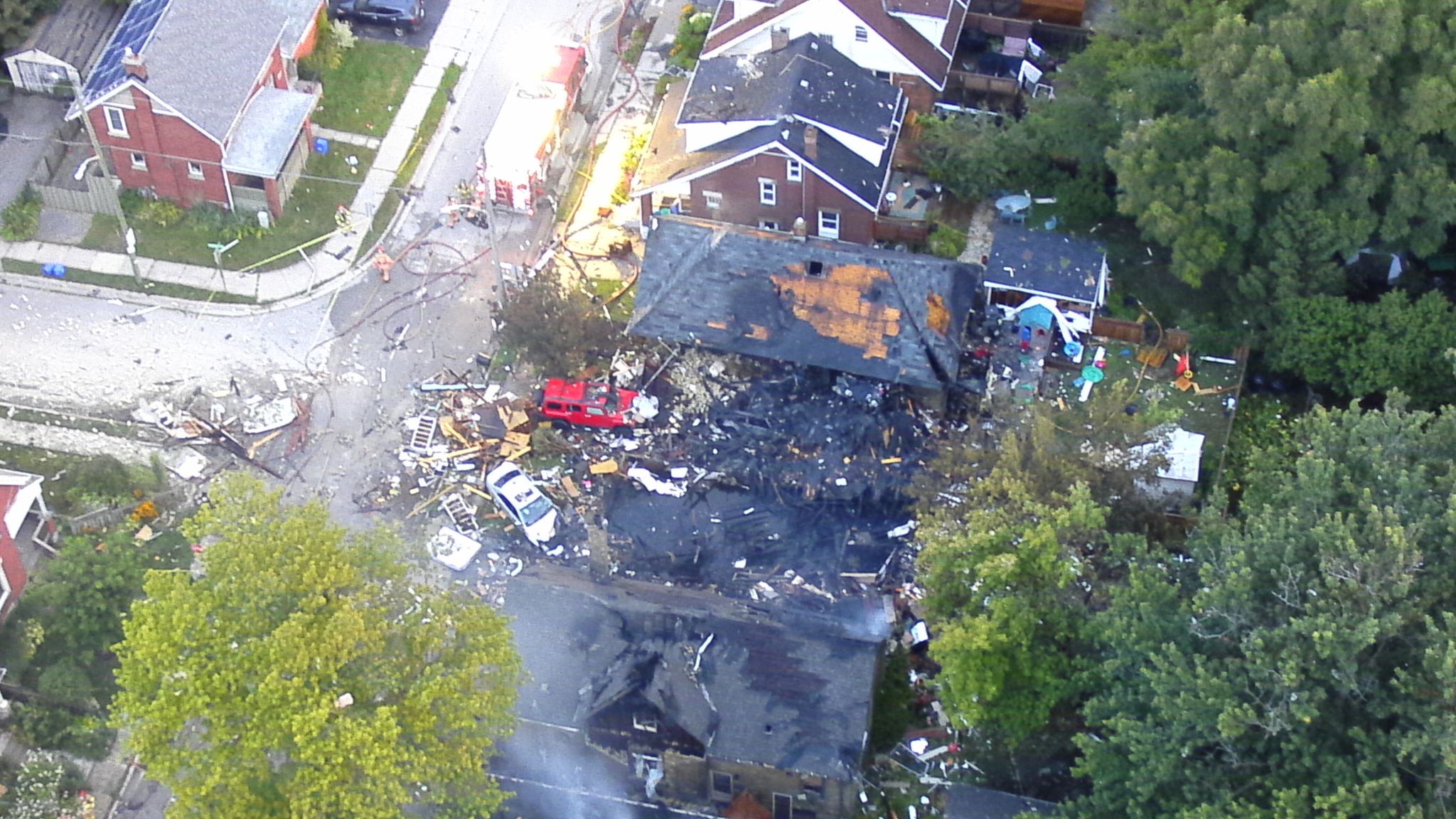 Canada: Seven hurt in 'gas' explosion after car crashes into house in ...