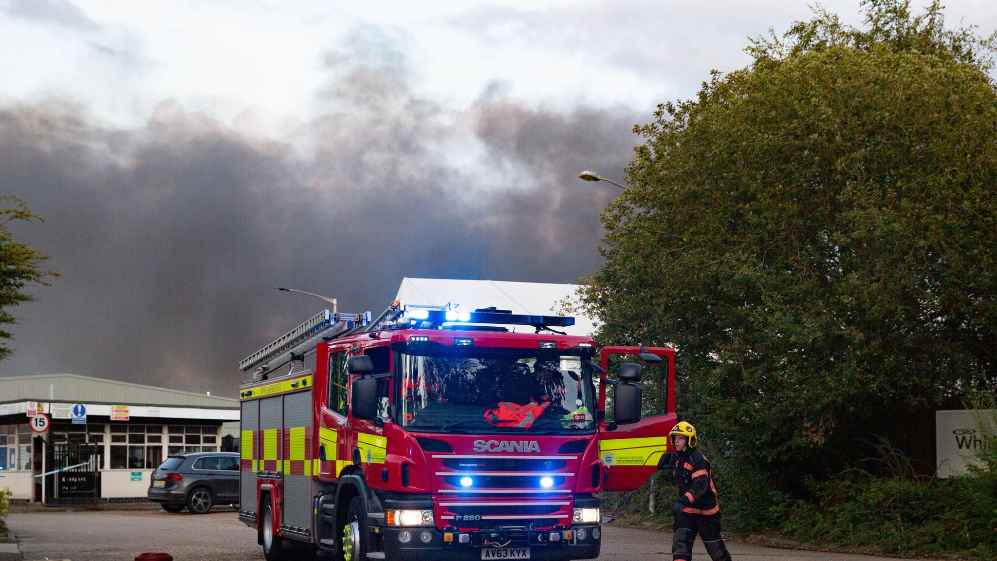 Hotpoint factory fire: Five teenagers arrested | UK News | Sky News
