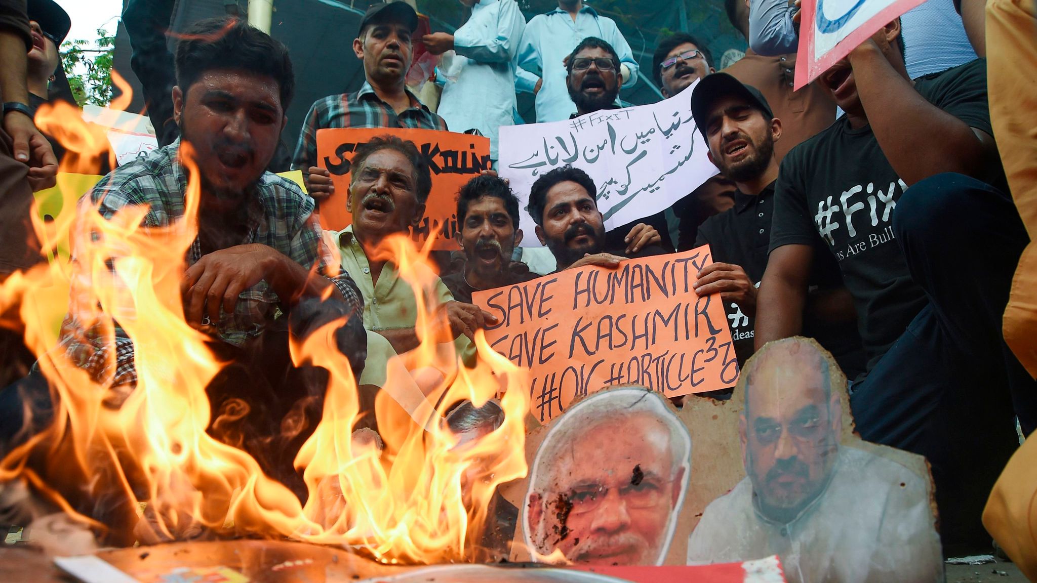 Kashmir: Fury and frustration in Islamabad as thousands turn out to ...