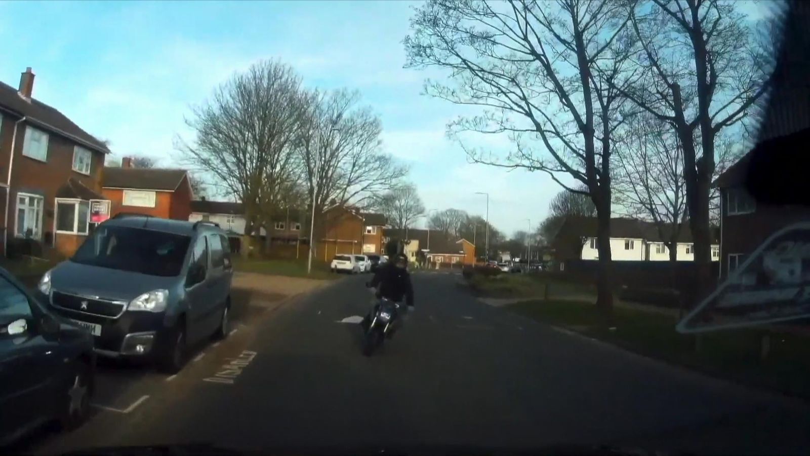 Video released of drunk motorcyclist's crash | UK News | Sky News