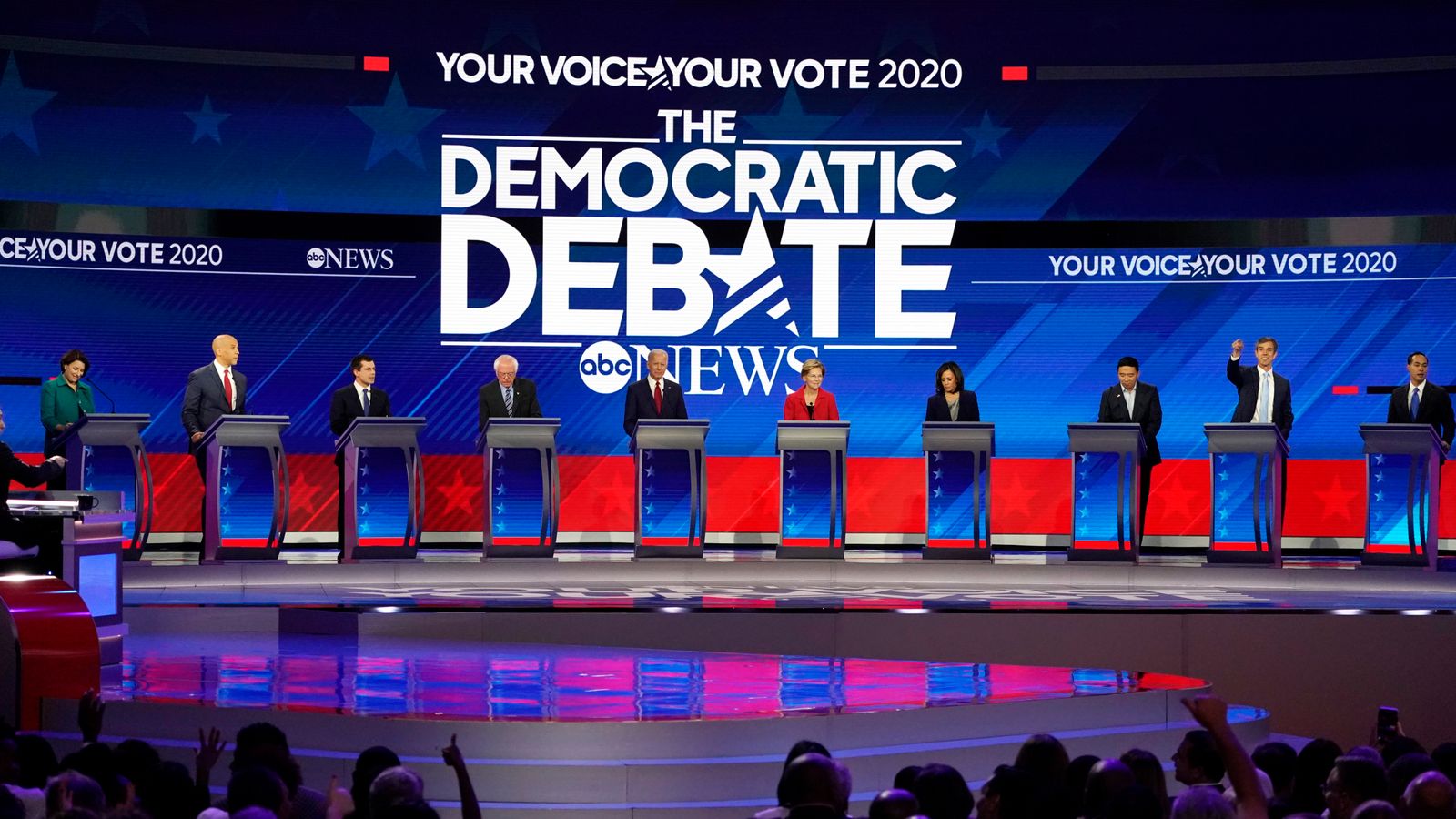 Democratic presidential candidate front-runners divided over healthcare ...