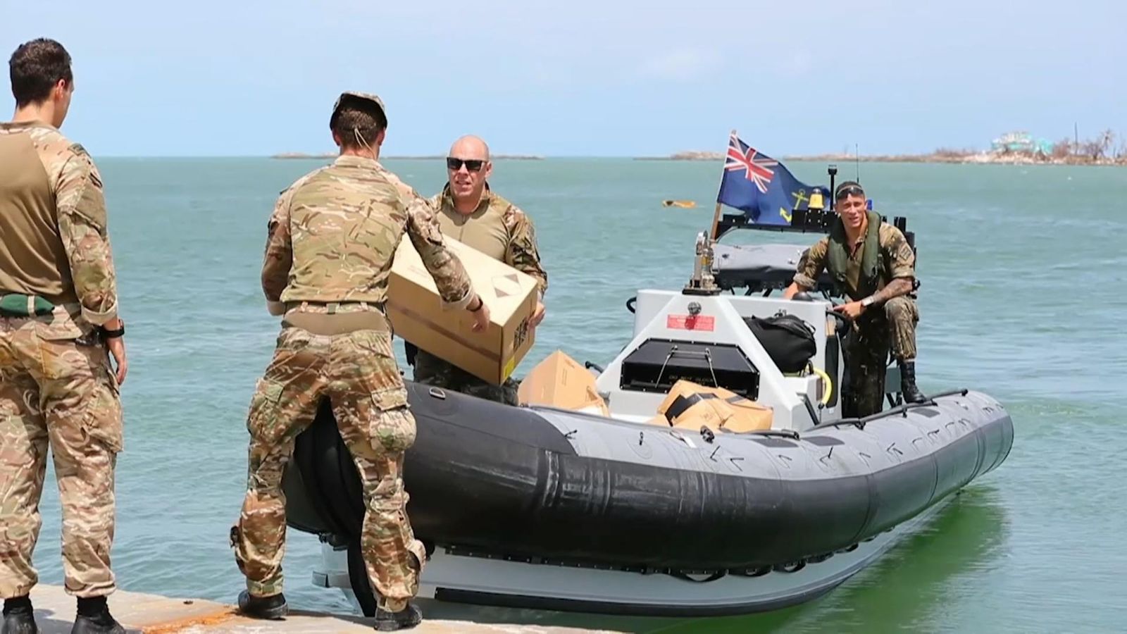 Navy delivers aid to the Bahamas | World News | Sky News