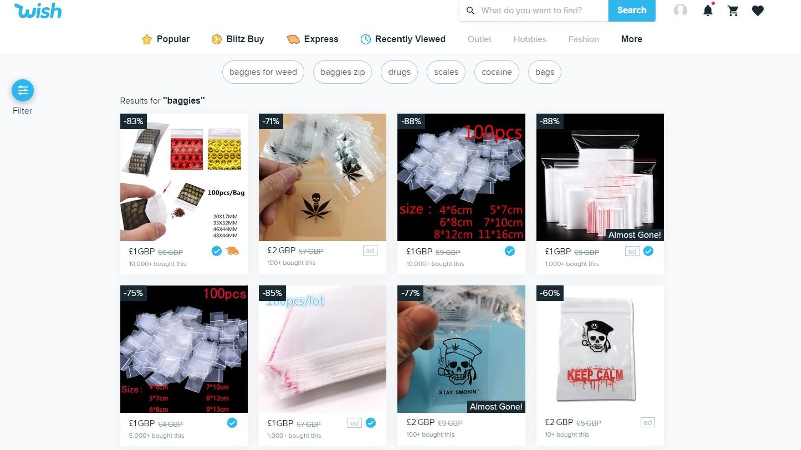Wish.com: Ads on Facebook target teens with common drug dealing ...