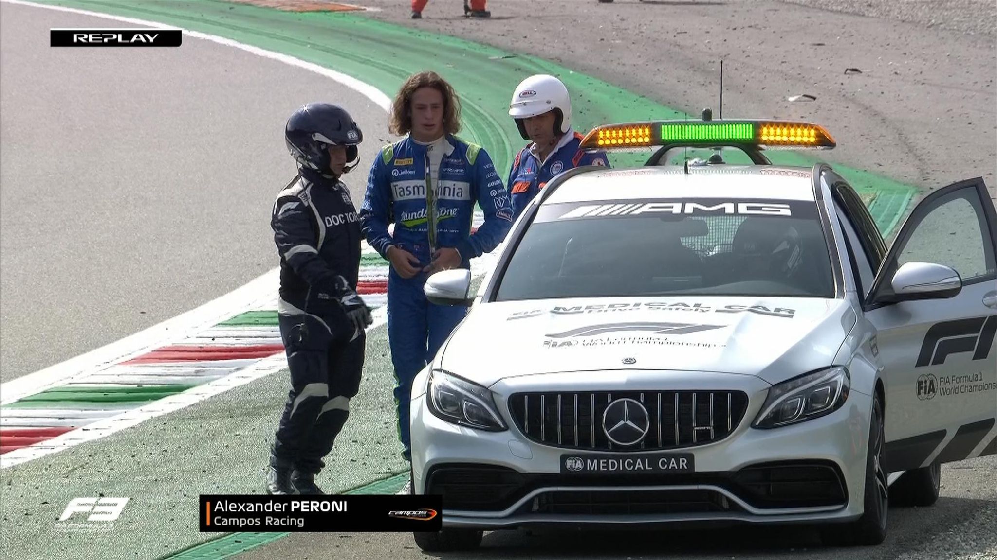 F3 driver's car flies into the air during 150mph horror crash in Italy ...