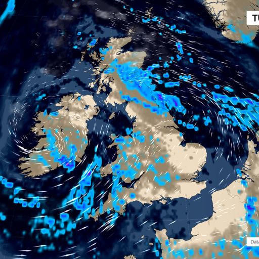 Heavy rain, wind and hail to cause rush hour disruption | UK News | Sky ...