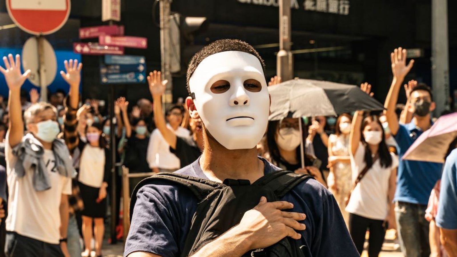 Hong Kong bans masked protests as emergency powers invoked | World News ...
