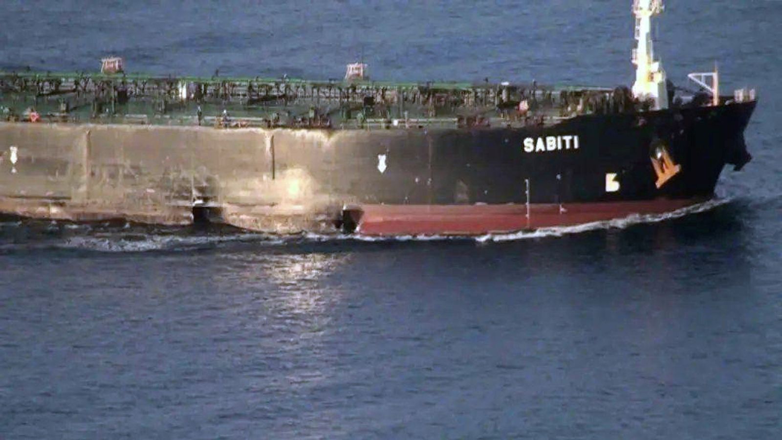 Iran reveals pictures of oil tanker 'damaged by rocket strike' | World ...