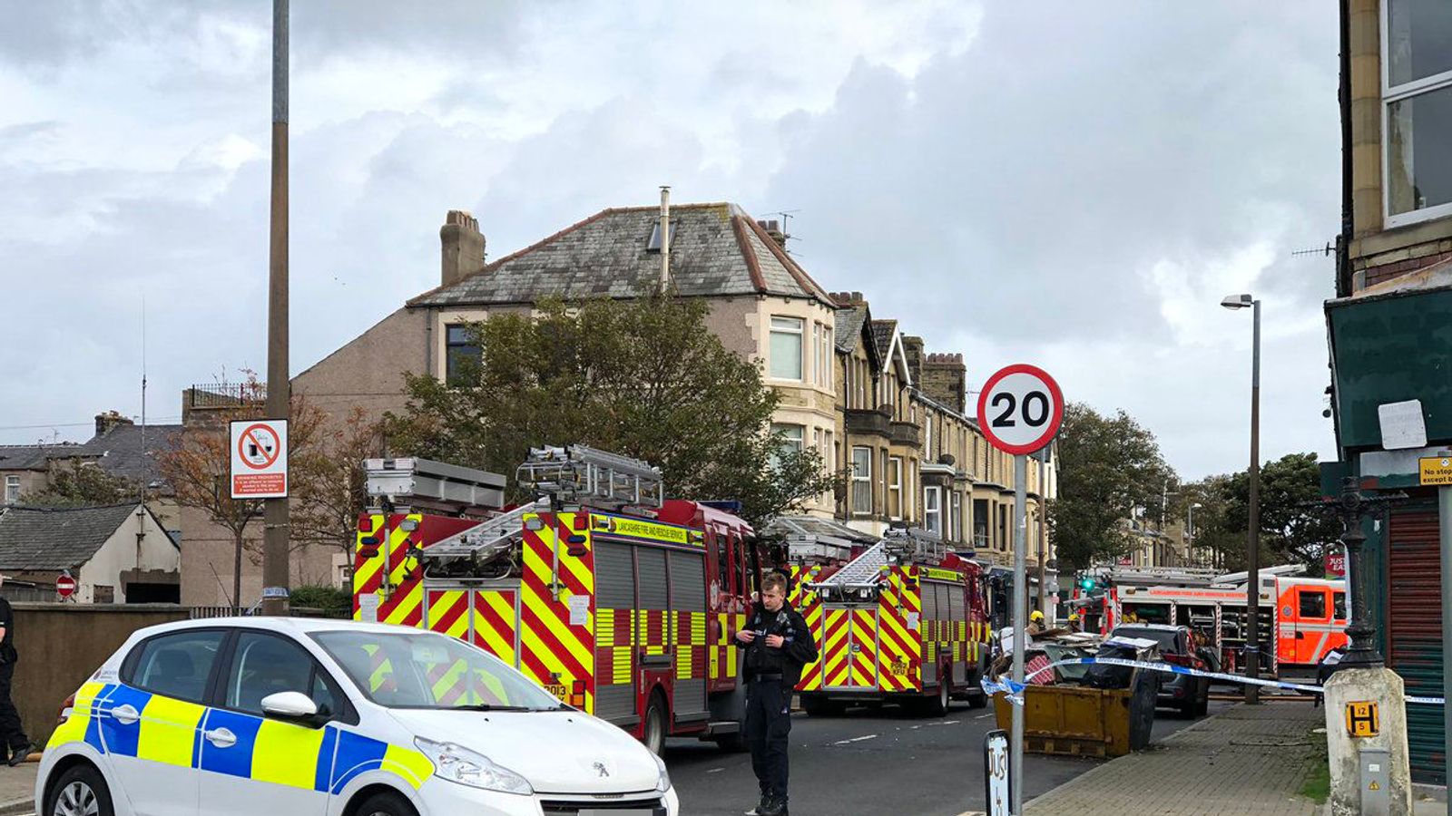 Two dead after fire at working men's club in Morecambe | UK News | Sky News