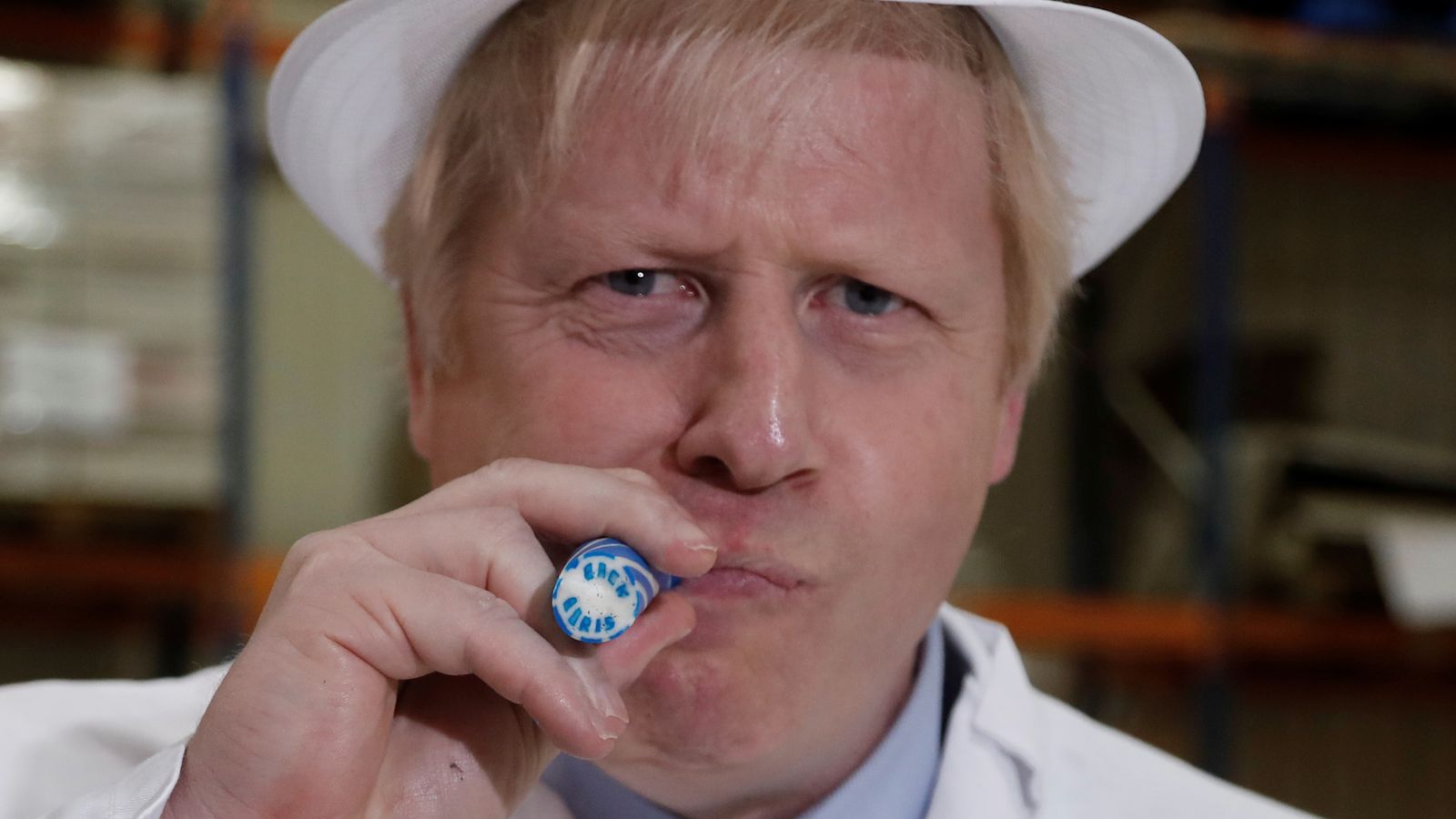 General election: Boris Johnson gets his own Blackpool rock | Politics ...