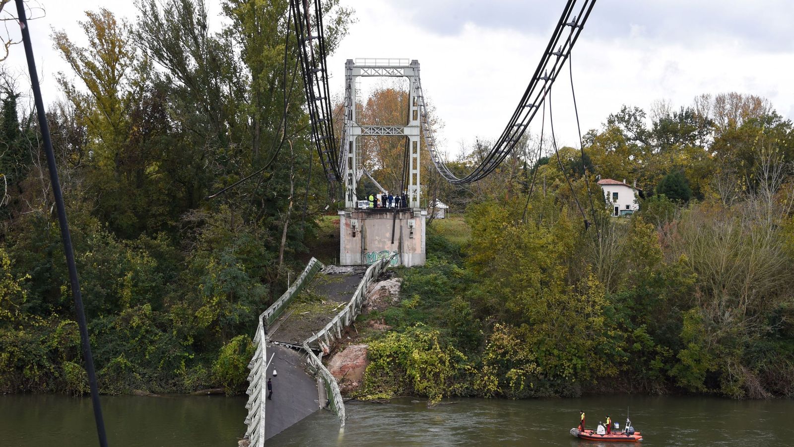 Girl, 15, dies after bridge collapses into river in France | World News ...