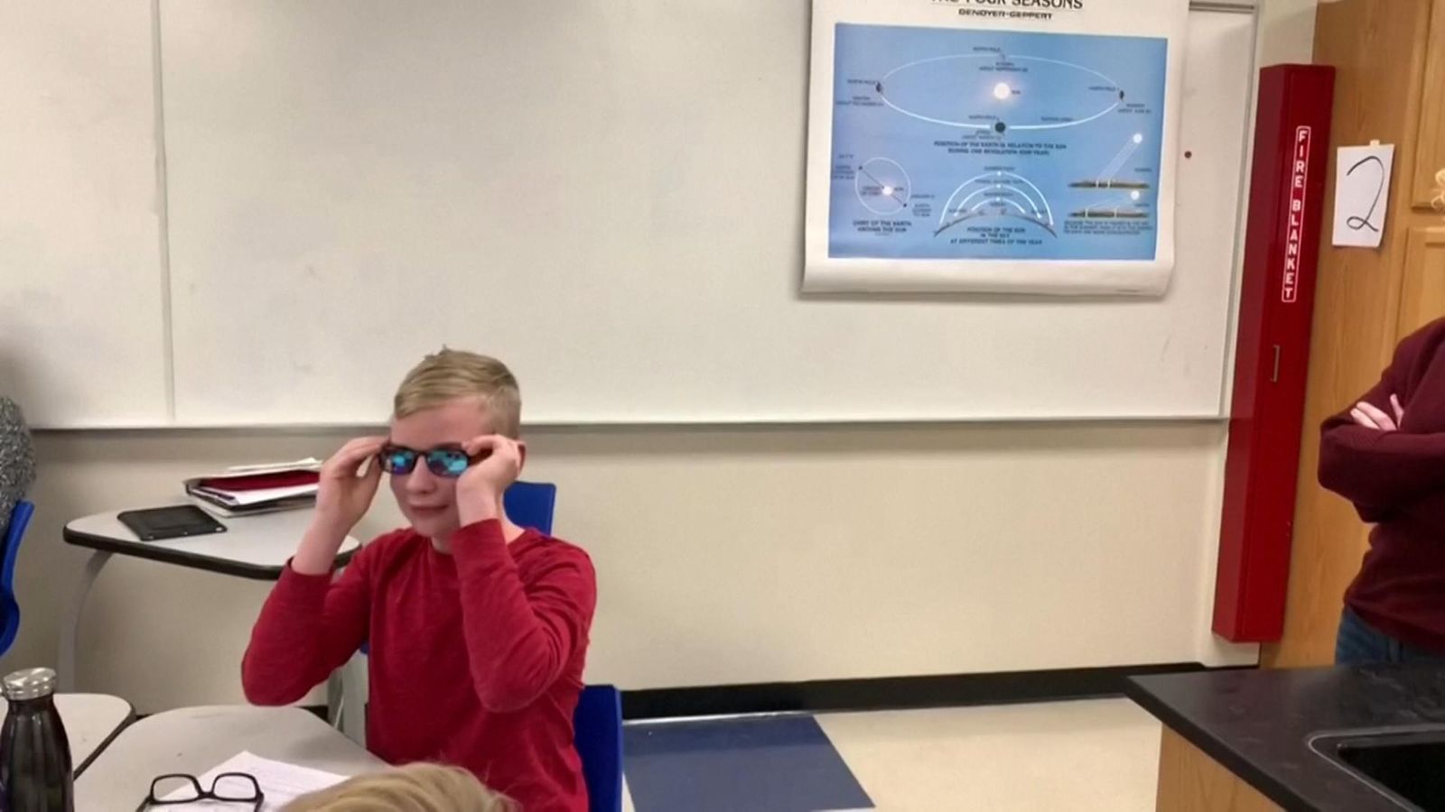 Colour-blind boy sees colour for first time | US News | Sky News