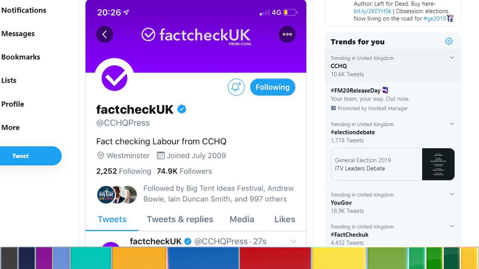 Tories criticised for 'misleading' public with Twitter 'Fact Check ...