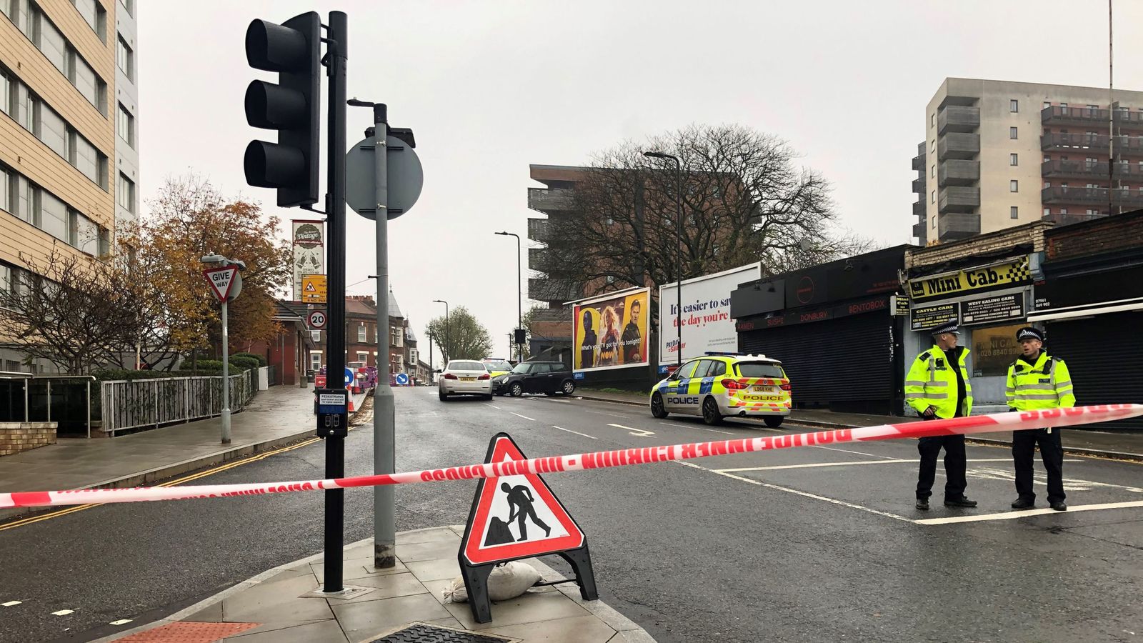 West Ealing: Man dies after being stabbed before crashing vehicle into ... West Ealing: Man dies after being stabbed before crashing vehicle into ...