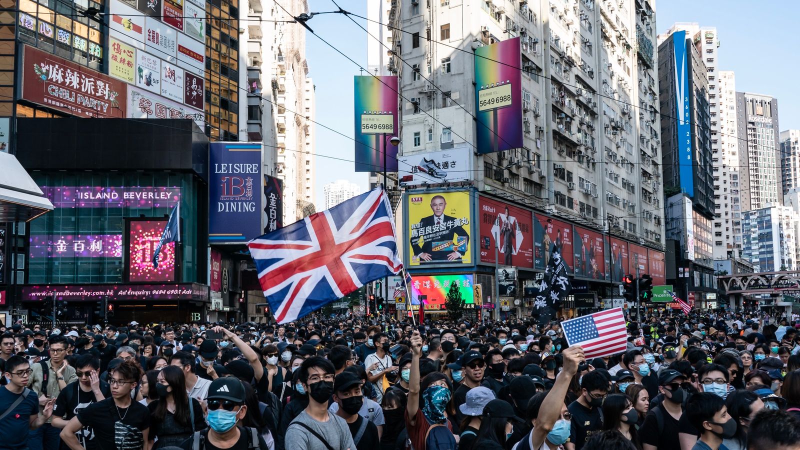 Thousands tear gassed at Hong Kong rally in 22nd week of protests ...