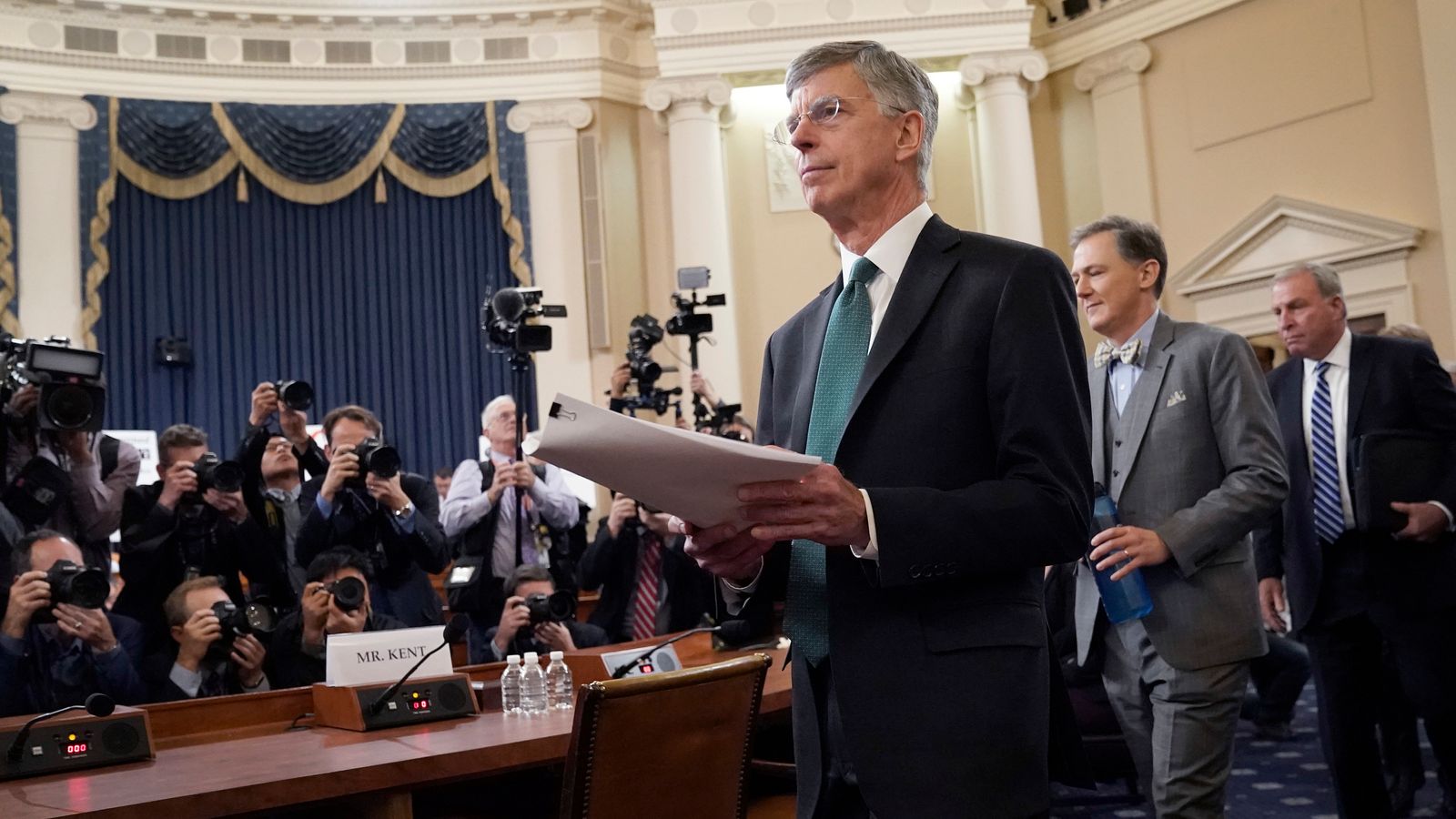 Impeachment inquiry: Donald Trump 'overheard asking about ...