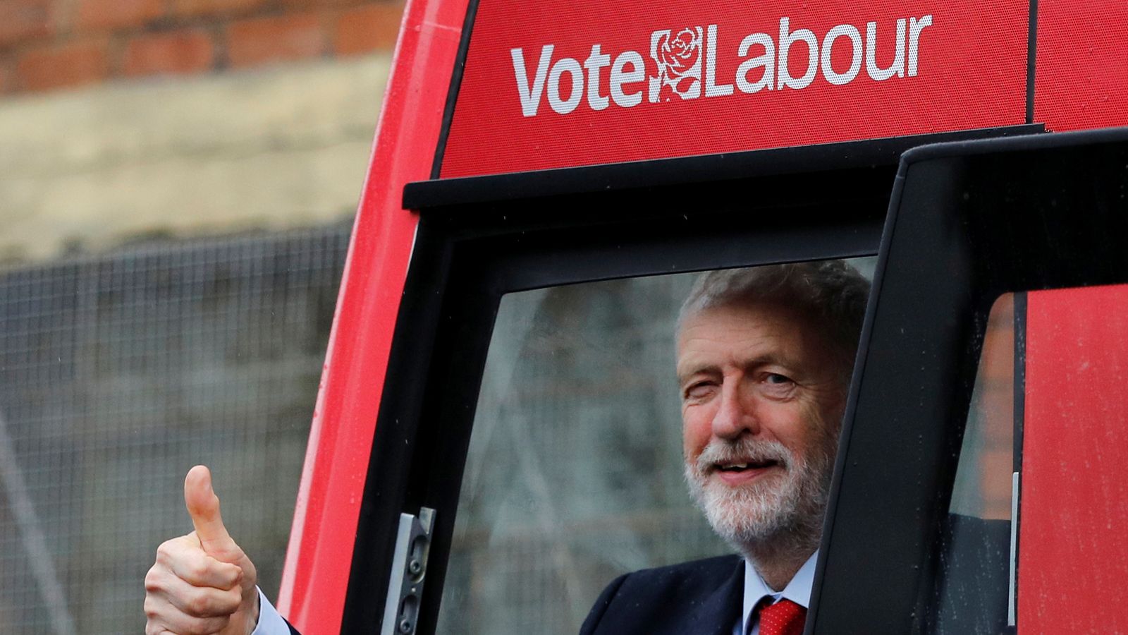 General election: Corbyn unveils Labour's election battle bus ...