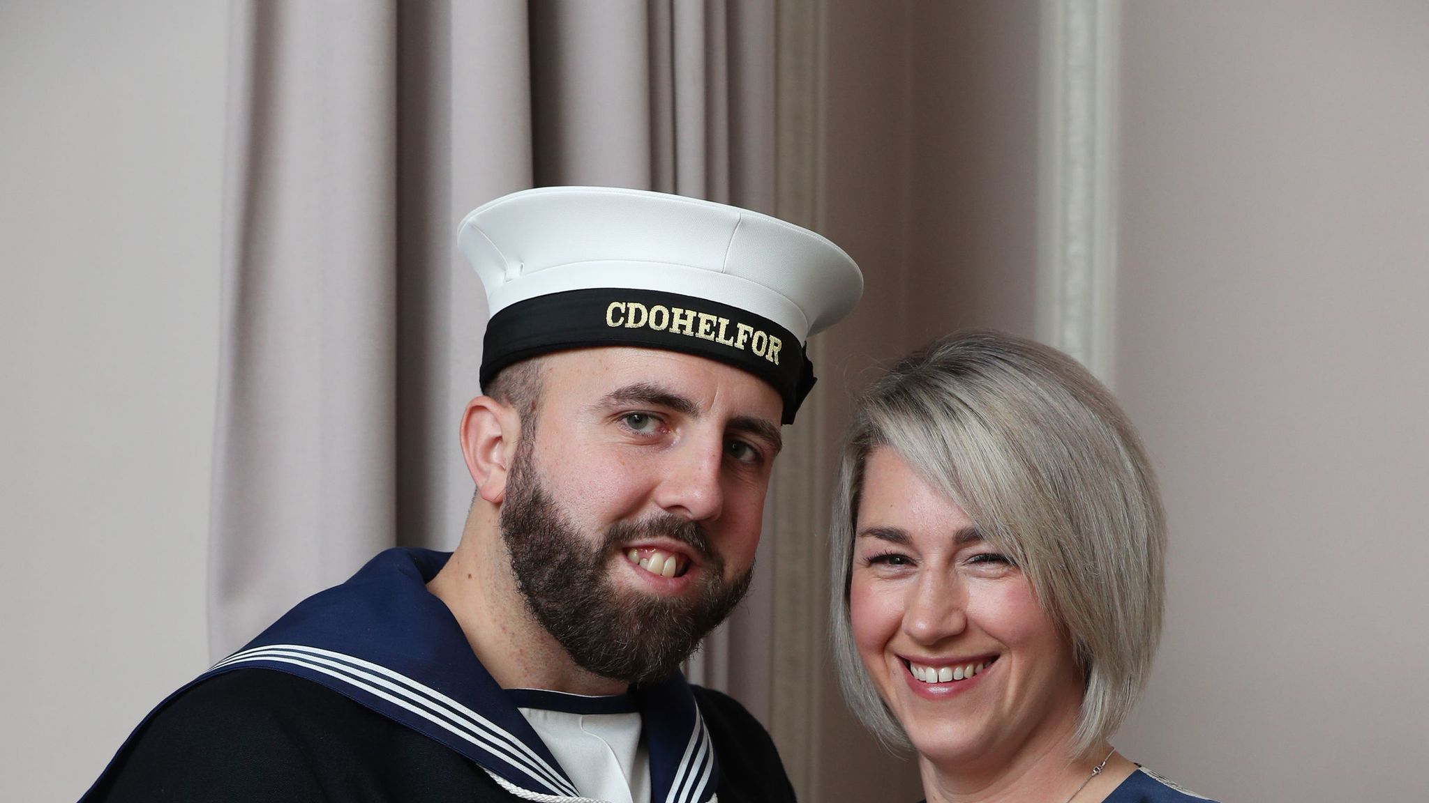 Naval engineer proposes to partner at Buckingham Palace after receiving ...