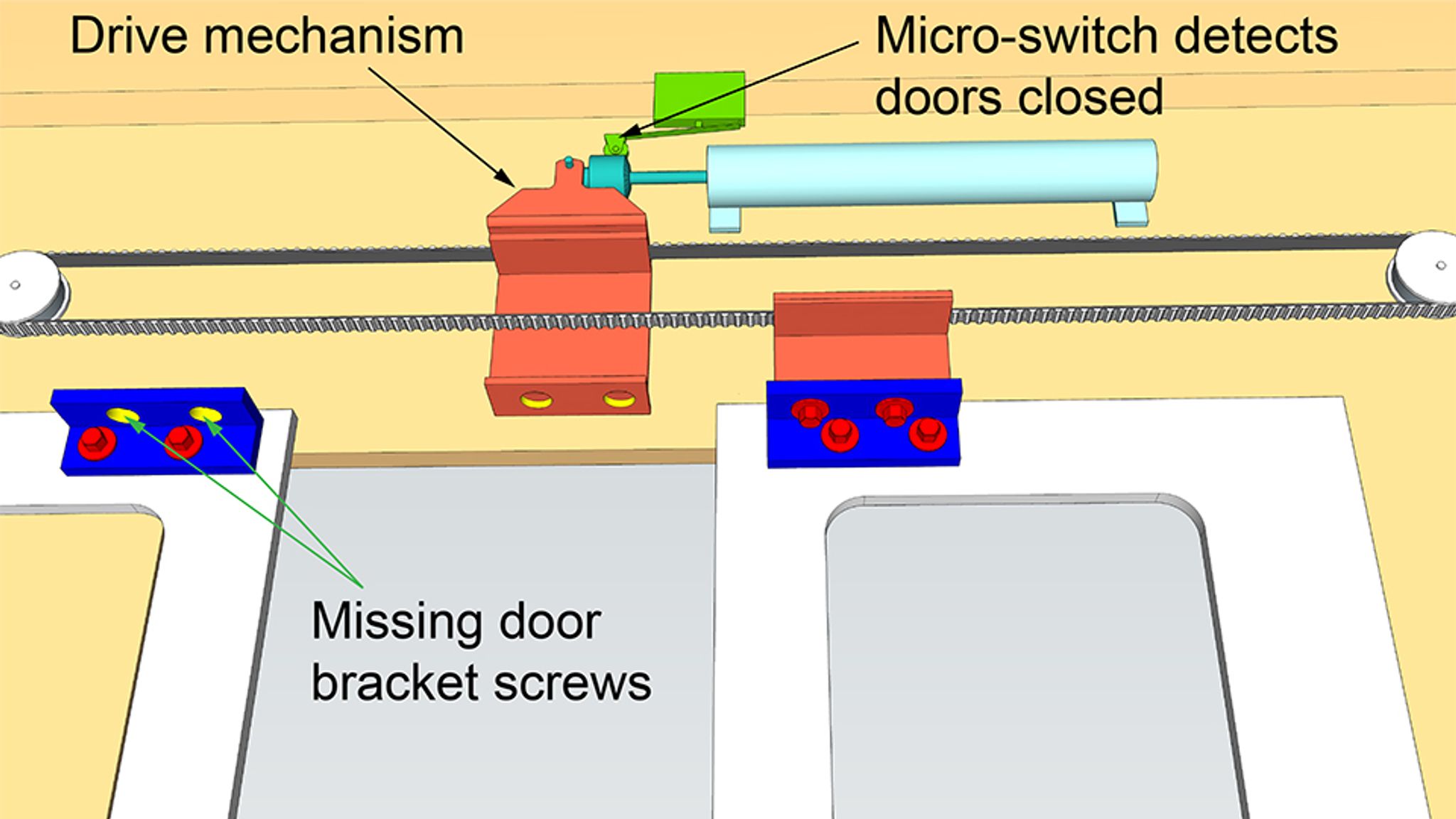 Loose screws caused train door to be open at 80mph for 23 minutes | UK ...