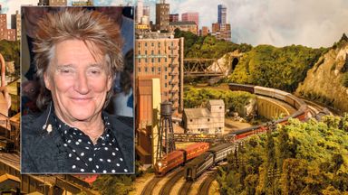 Sir Rod Stewart unveils model railway he worked on for 25 years | Ents ...