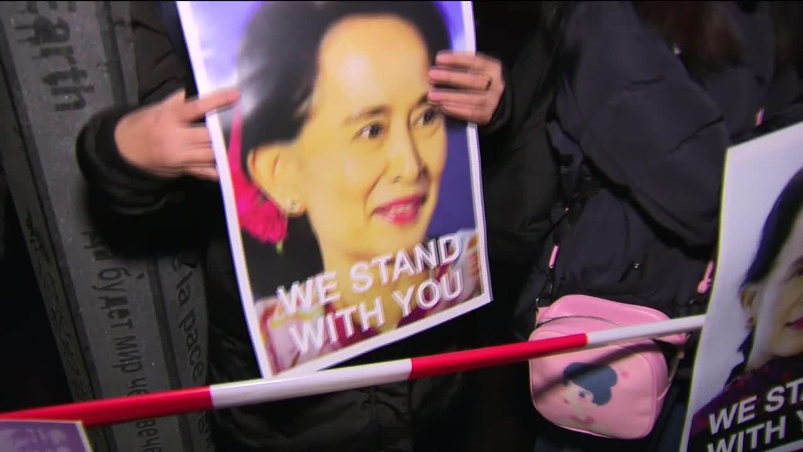 Myanmar leader faces genocide charges | News UK Video News | Sky News