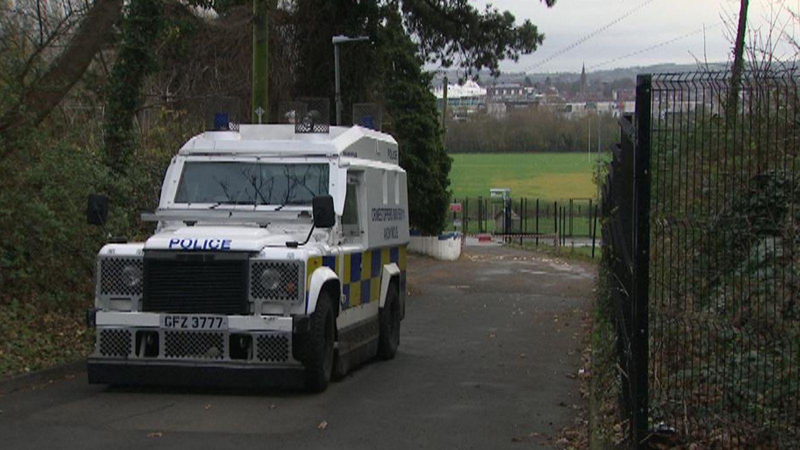 Belfast: Police car targeted in suspected grenade attack | UK News ...