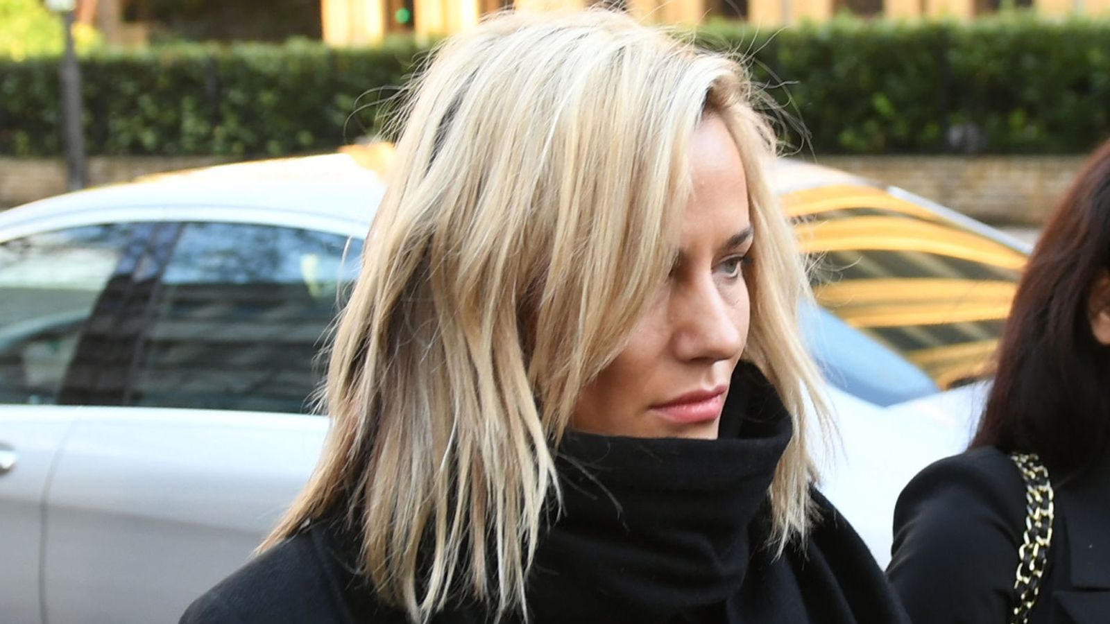 Caroline Flack arrives at court to face assault charge | UK News | Sky News