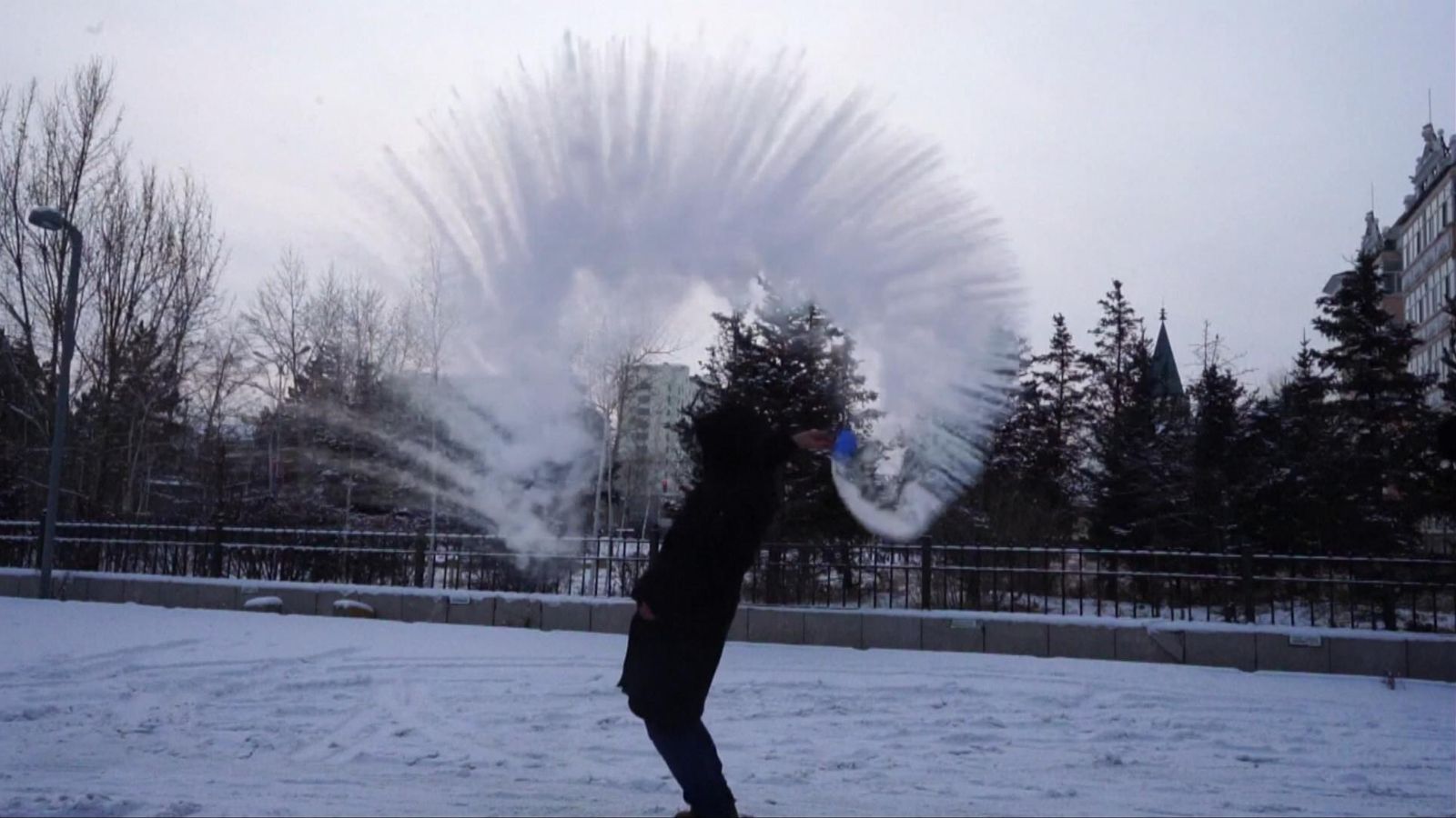 Food and clothes freeze as temperature drops to -50C in China | World ...