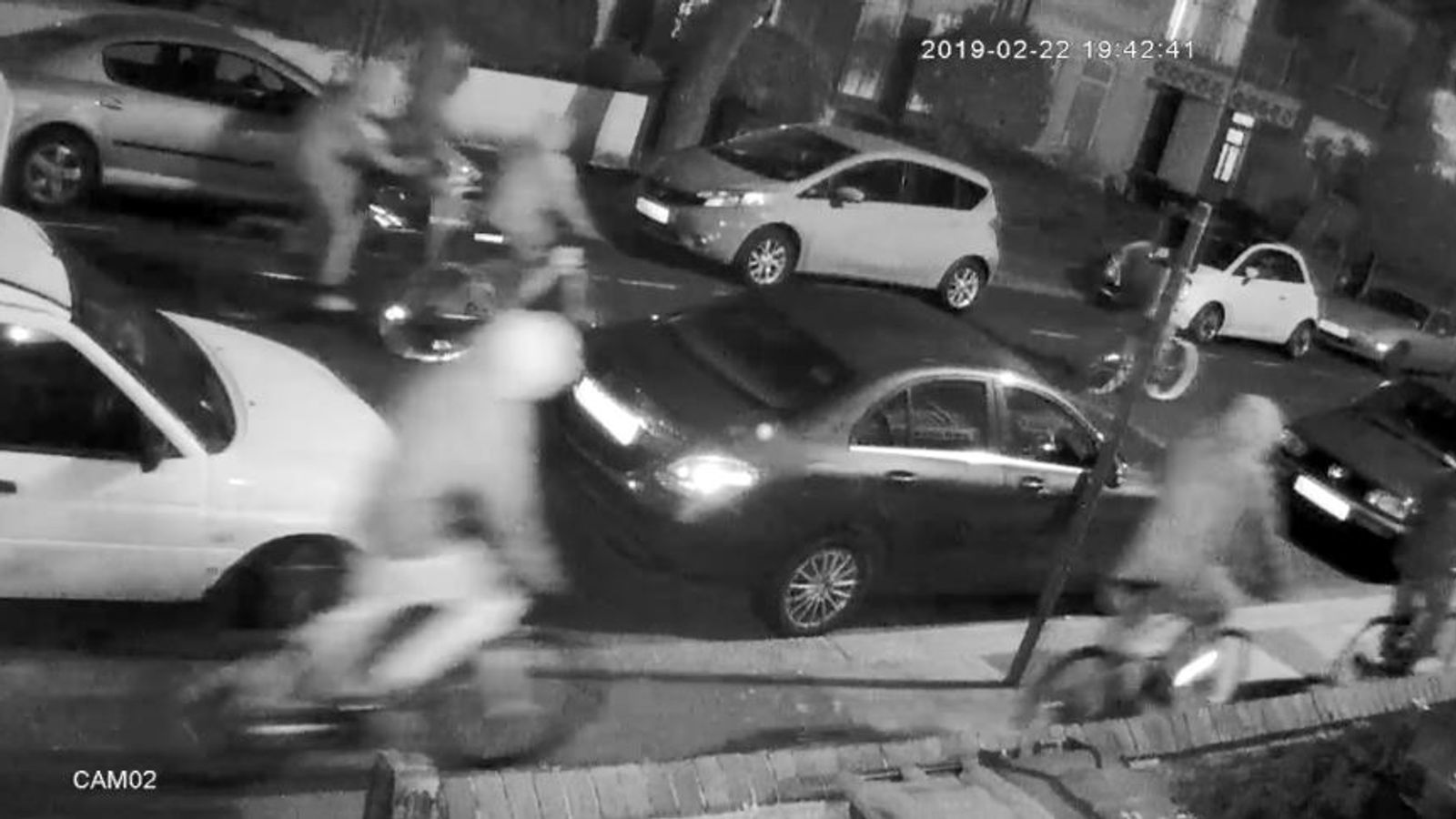 CCTV shows 'postcode rivalry' murder gang brandishing sword and knives ...