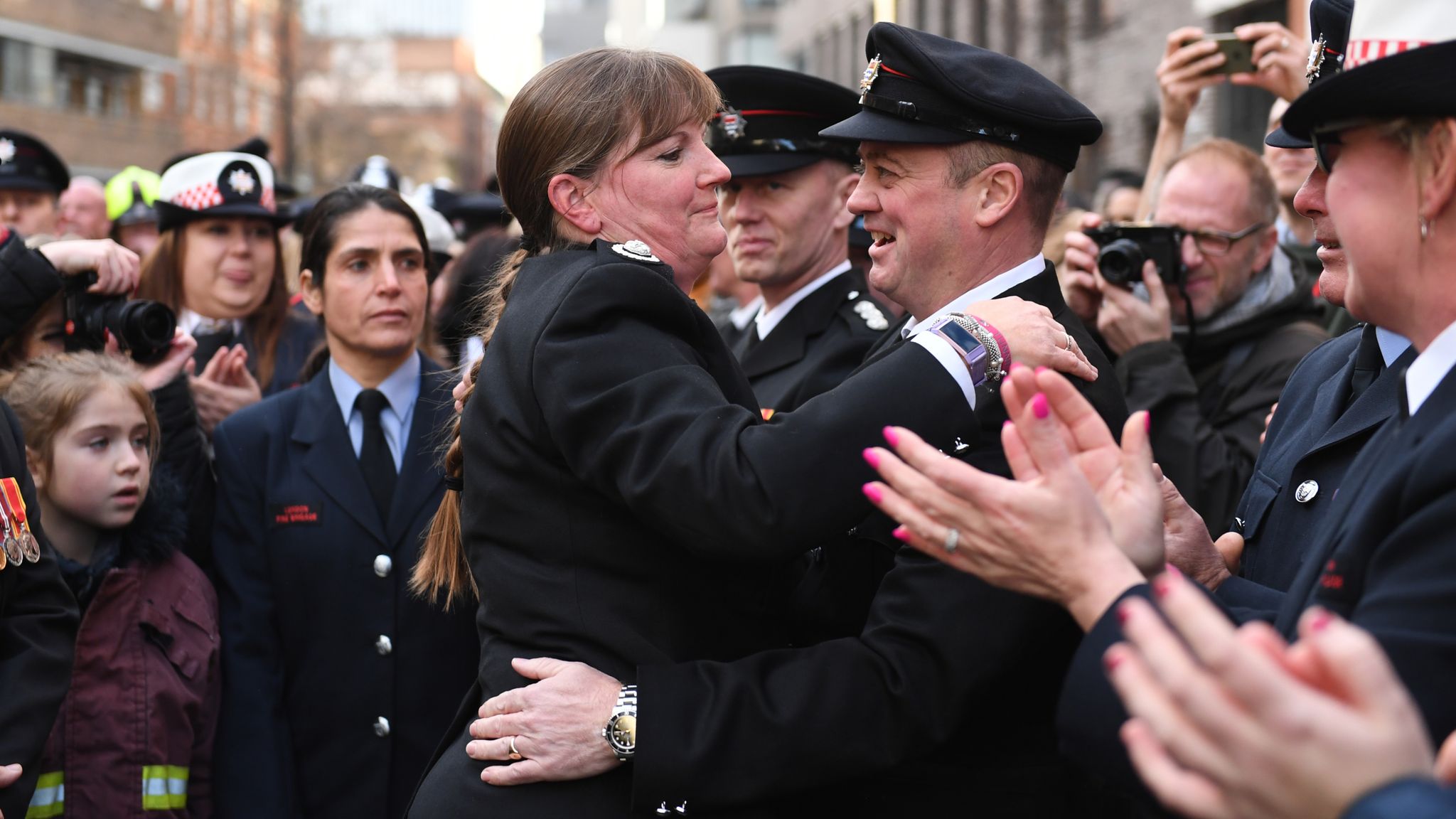 Dany Cotton: Guard of honour for London's first female fire chief who ...
