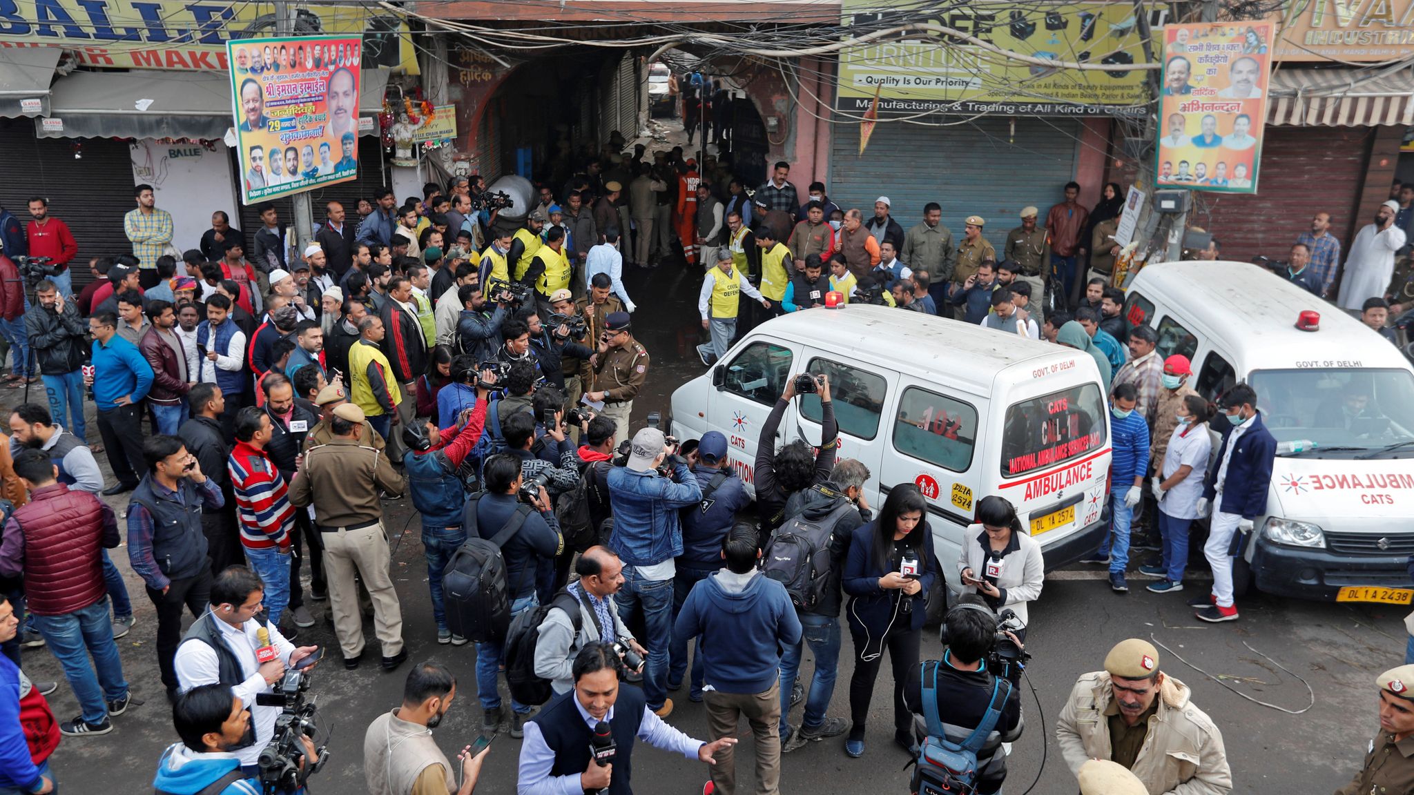 New Delhi factory fire: Relatives identify victims from photos on ...