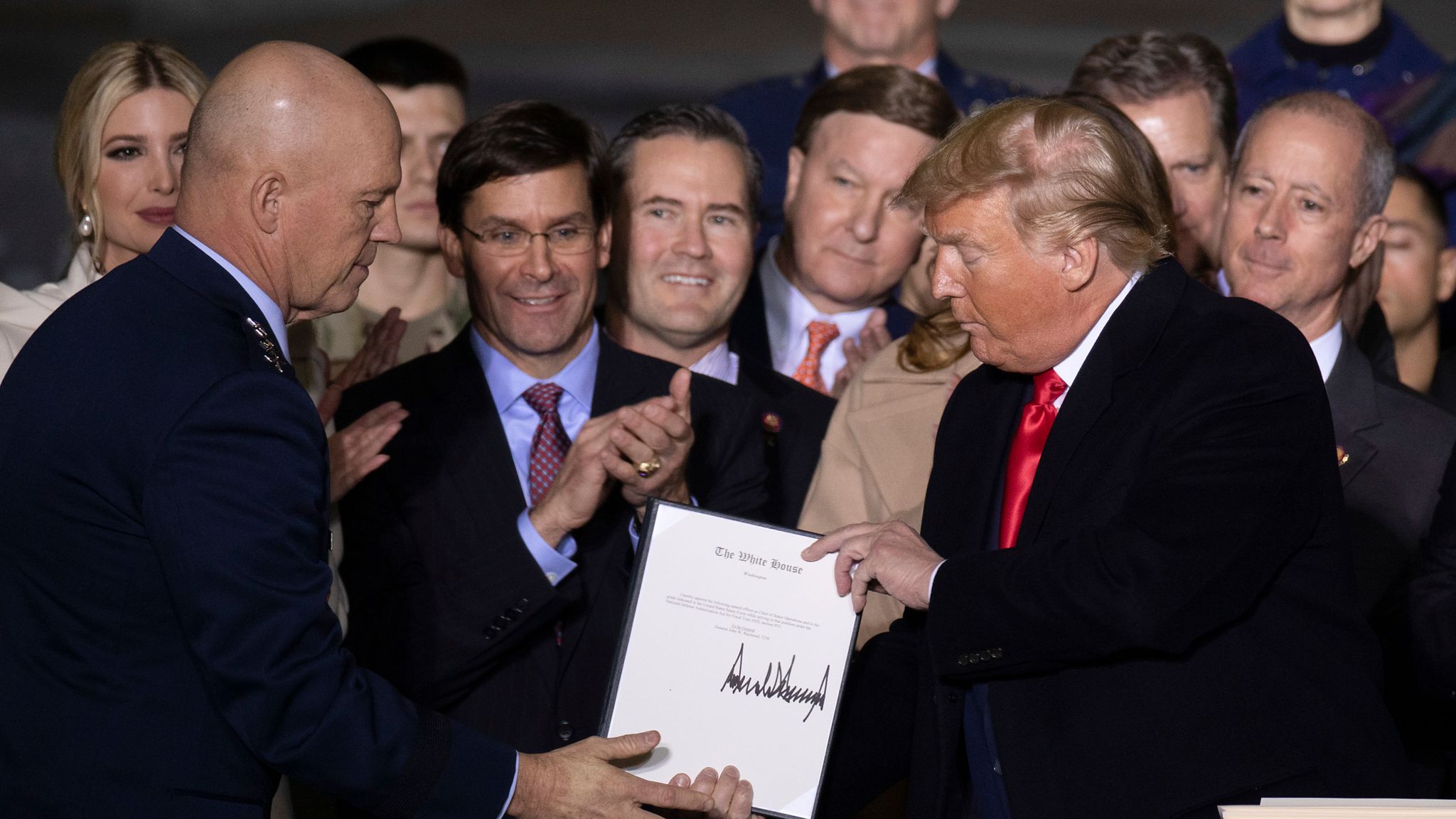 Donald Trump launches US military Space Force | US News | Sky News