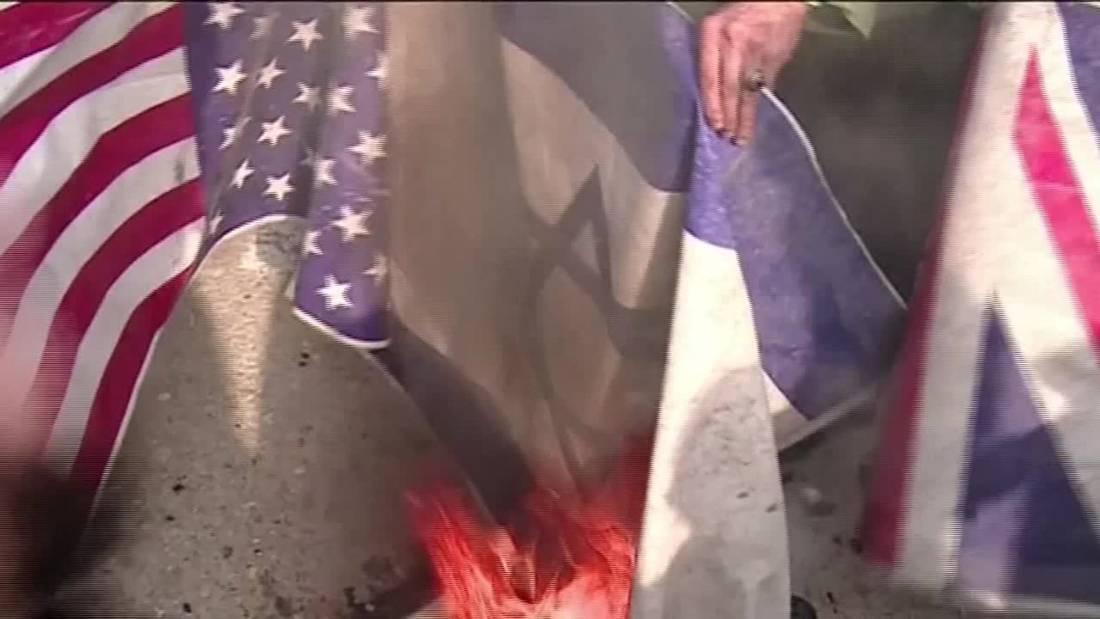'Death to the US': Iranians burn flags after Soleimani killing | World ...