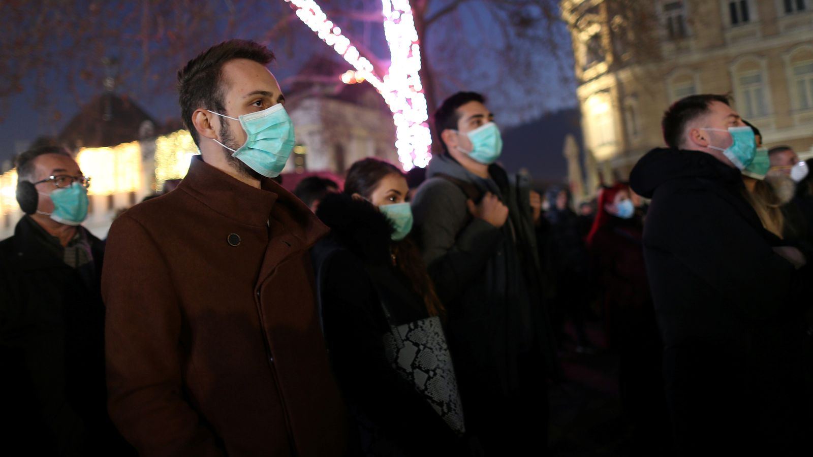 Protests break out in Balkan states over heavy pollution | Sky News